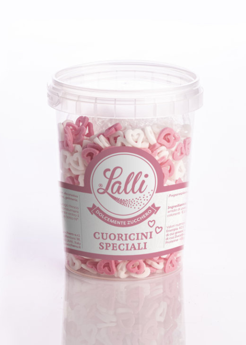 Cuoricini Bianchi e Rosa - Decorativi | Lalli Zucchero