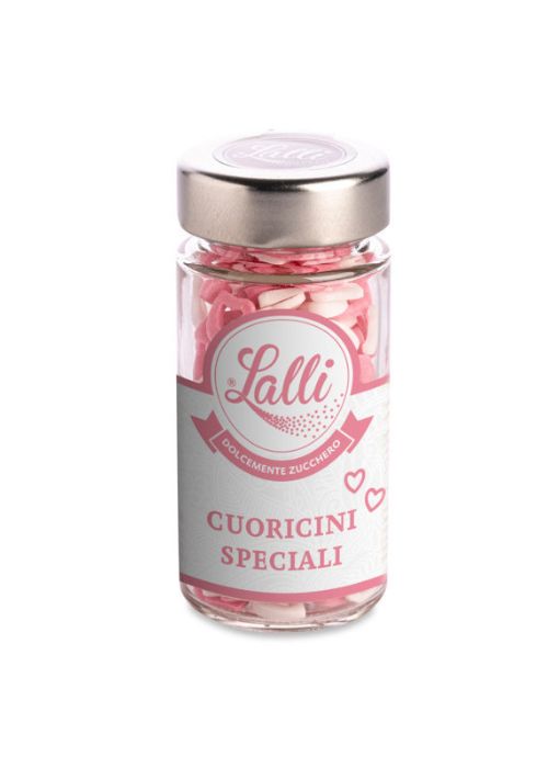 Cuoricini Bianchi e Rosa - Decorativi | Lalli Zucchero